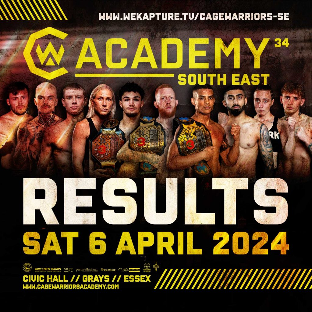 Academy South East #34 - RESULTS - Cage Warriors Academy